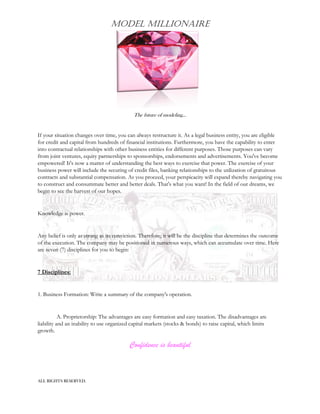 Model Millionaire Introduction | PDF