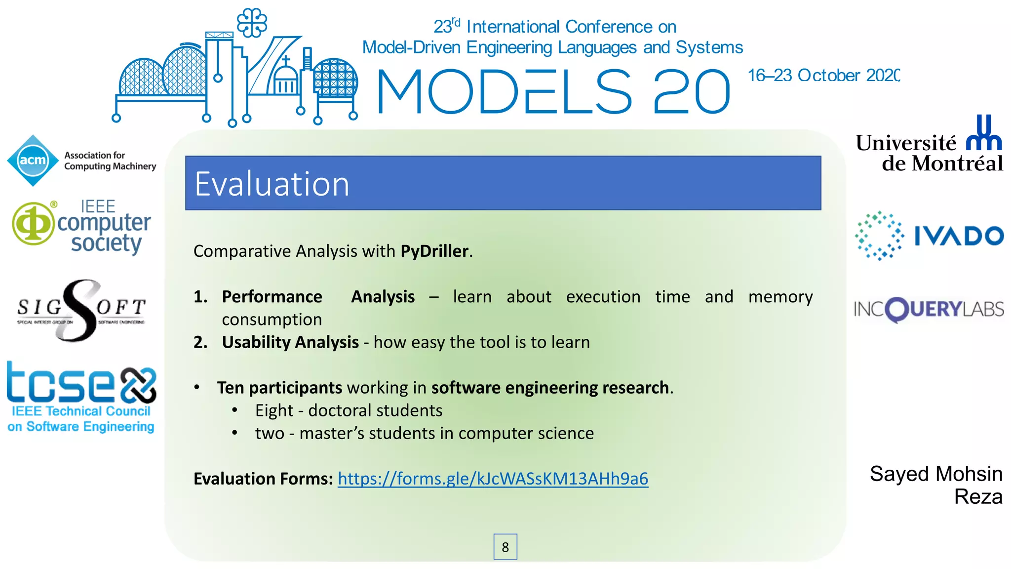 Modelmine A Tool To Facilitate Mining Models From Open Source Repositories Presentation Models