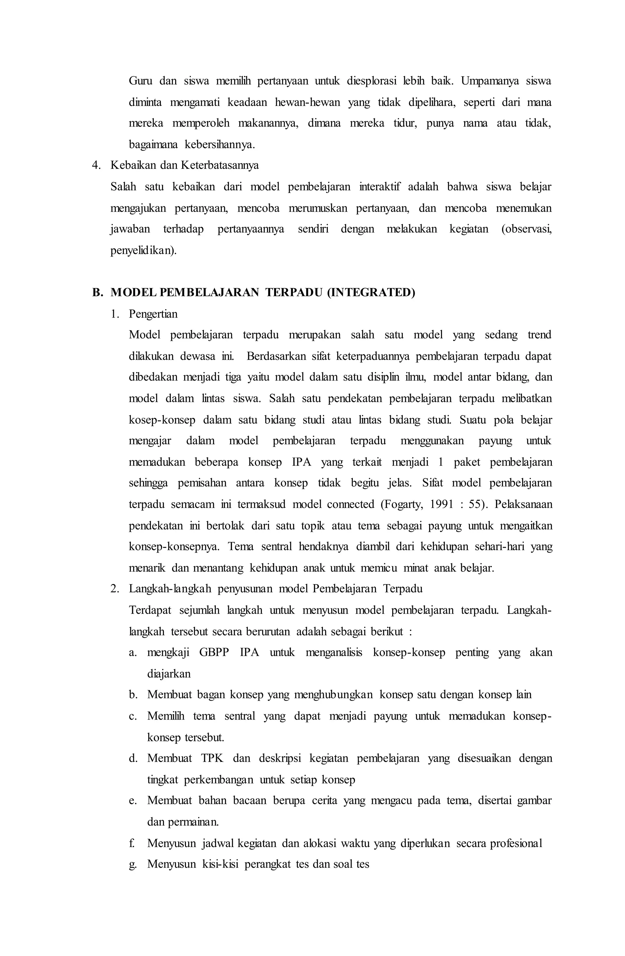 Model model pembelajaran ipa | PDF