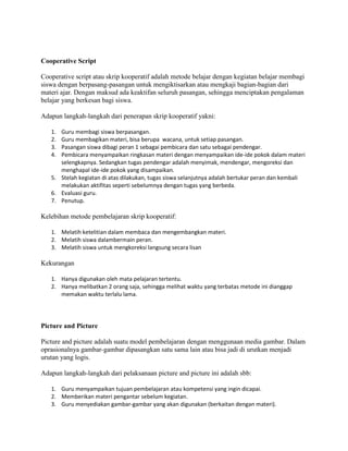 Model model pembelajaran terbaru | DOCX
