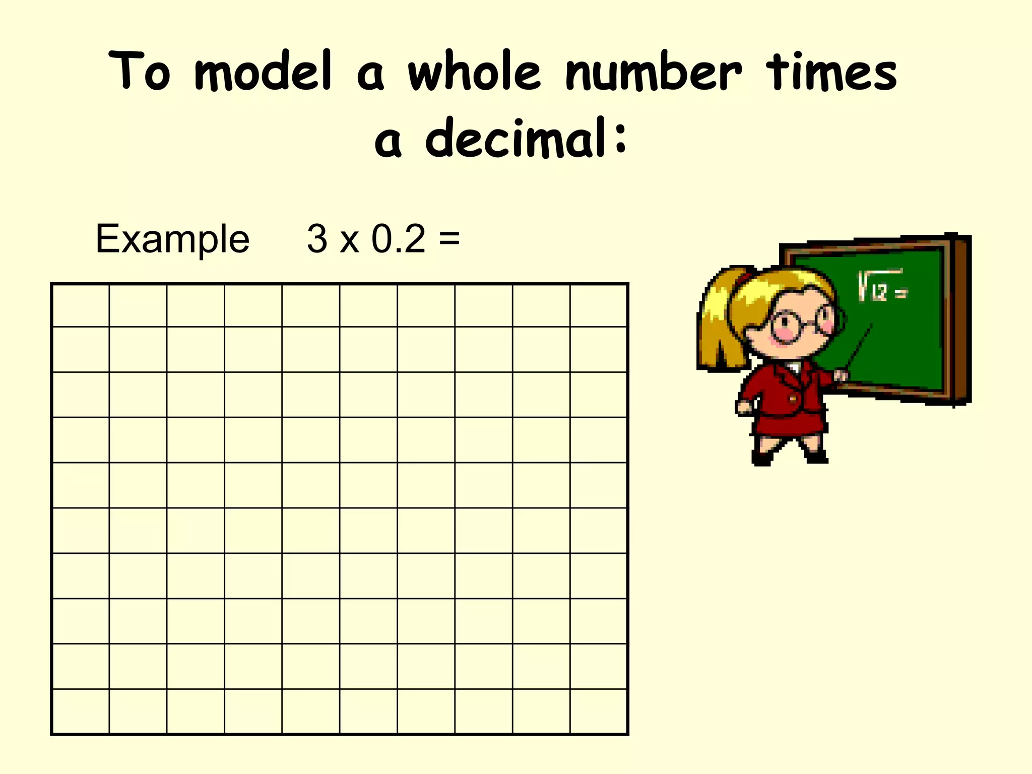 Model multiplication of decimals | PPTX