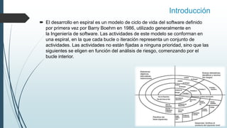 Modelo de desarrollo de software espiral | PPTX