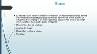 Modelo de desarrollo de software espiral | PPTX