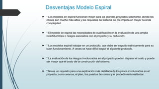 Modelo de desarrollo de software espiral | PPTX