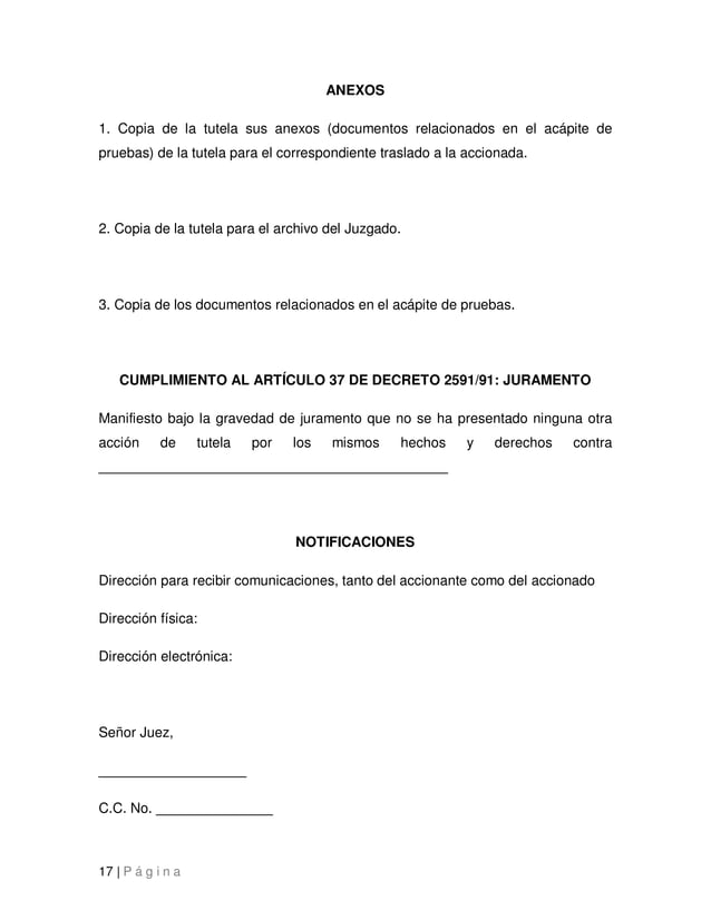 Modelo de-solicitud-de-tutela | PDF