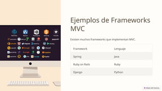 Modelo-Vista-Controlador-MVC para el desarrollo de software | PPTX