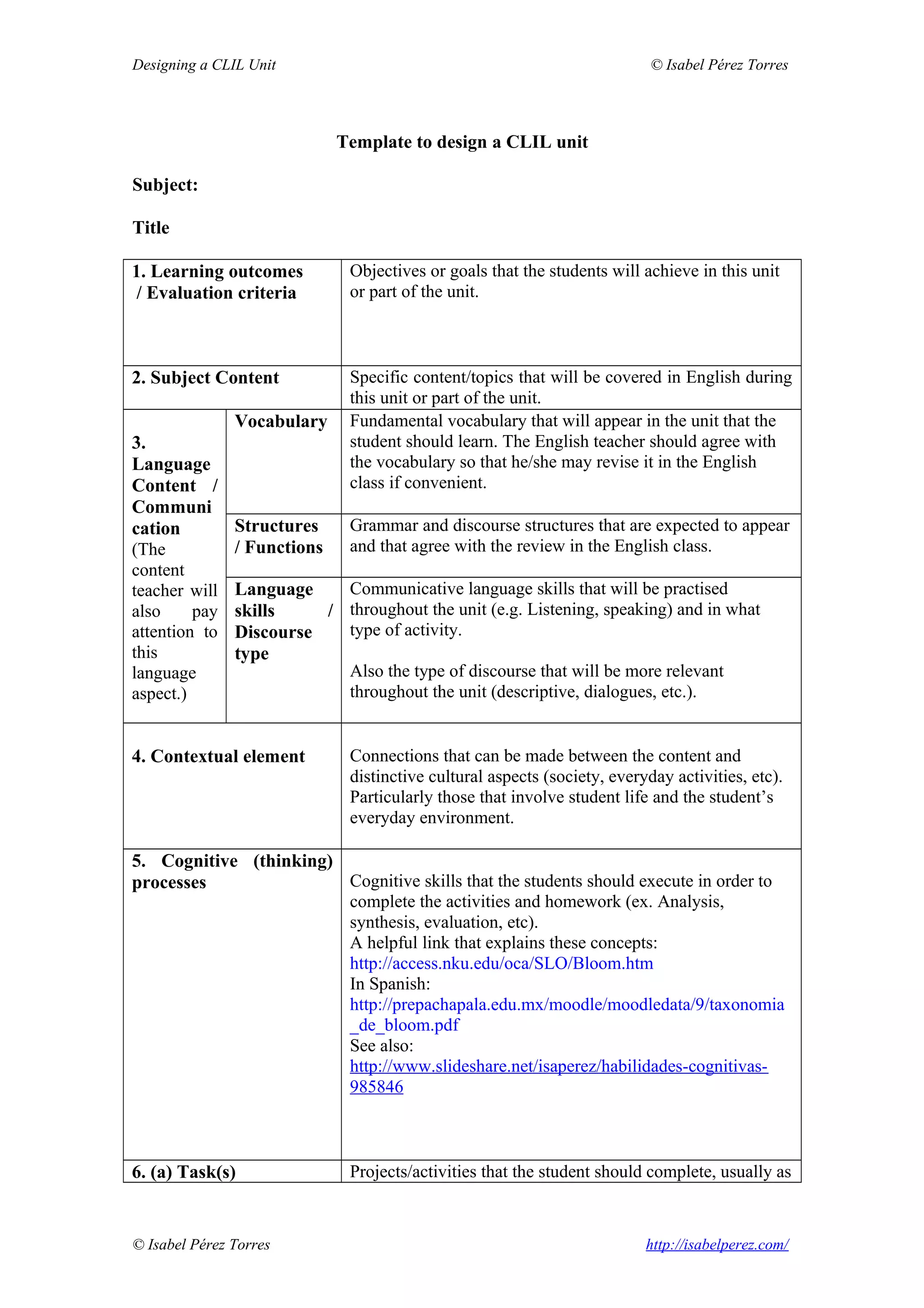 Modelo2 programacion-unidad-didactica-clil-template 1 | DOC