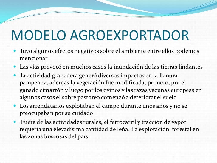Modelo agroexportador