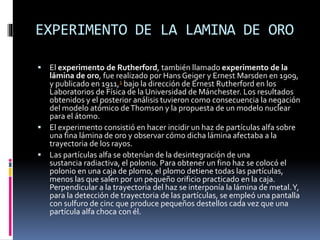 Modelo atómico de rutherford2 | PPTX