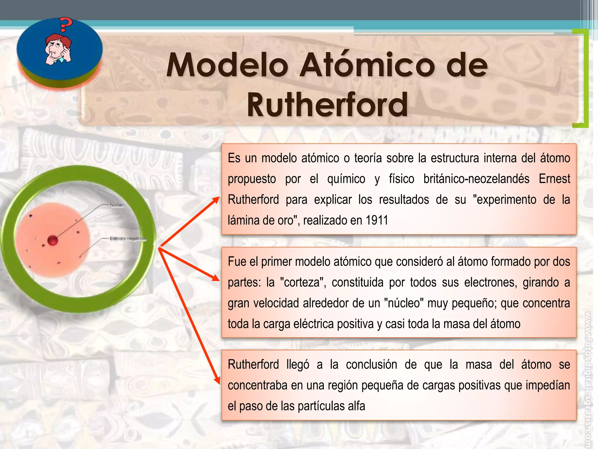 Modelo Atómico de Rutherford | PPTX