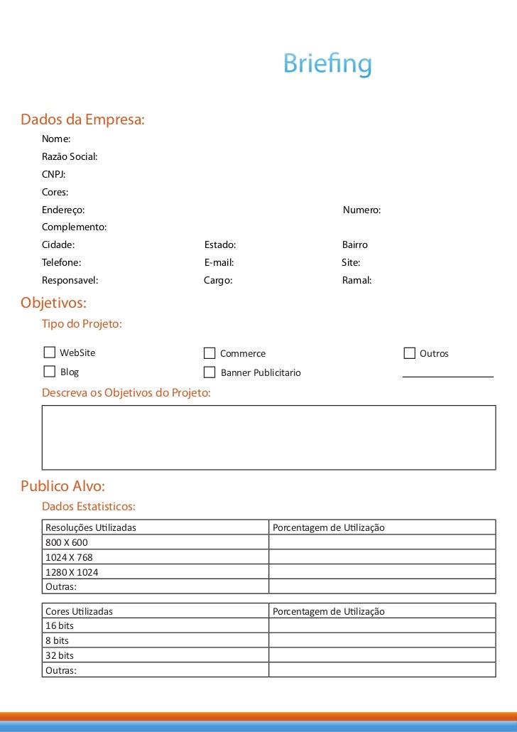 Modelo Briefing