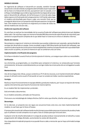 Modelo cascada | DOCX