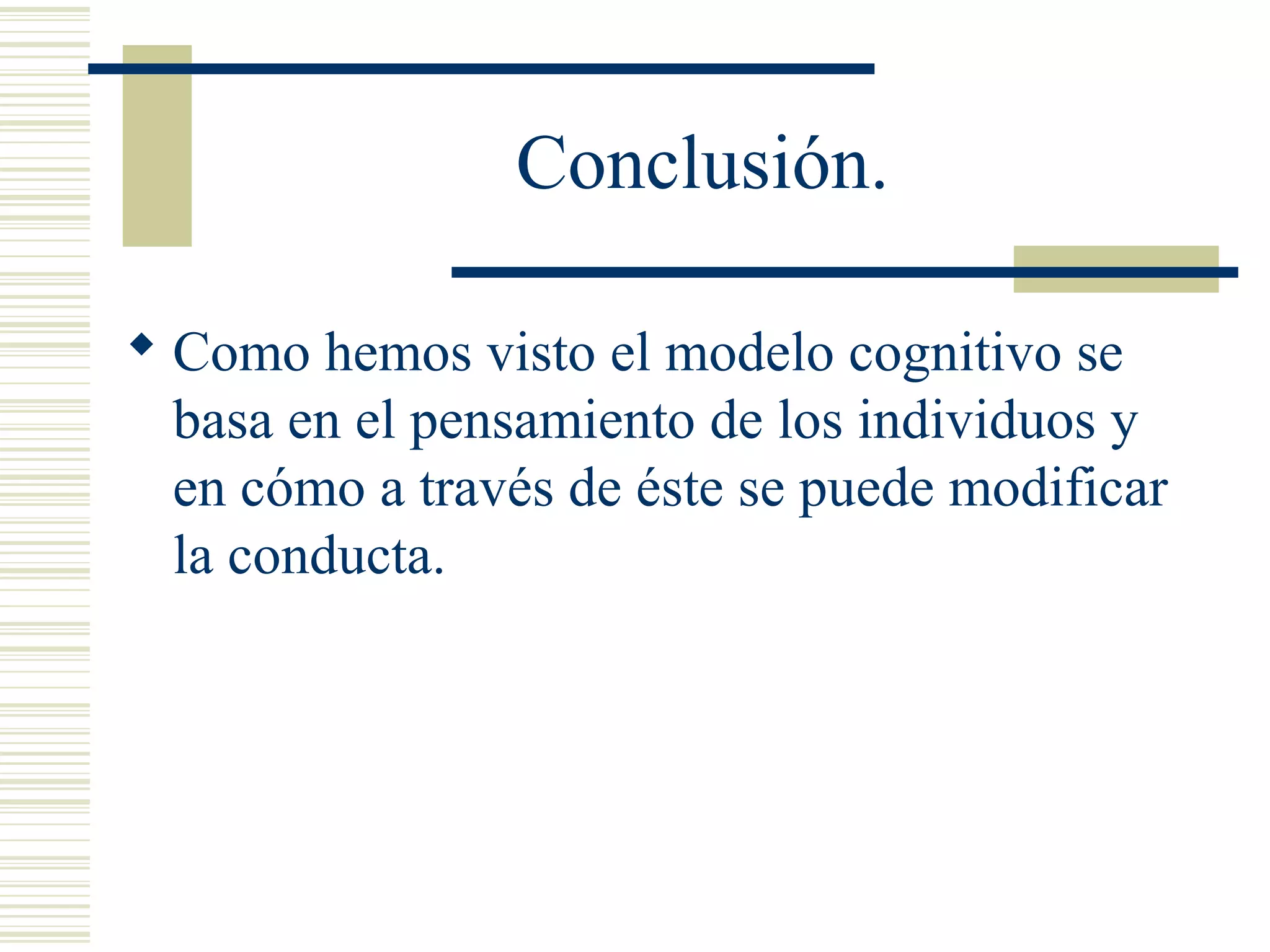 Modelo cognitivo | PPT