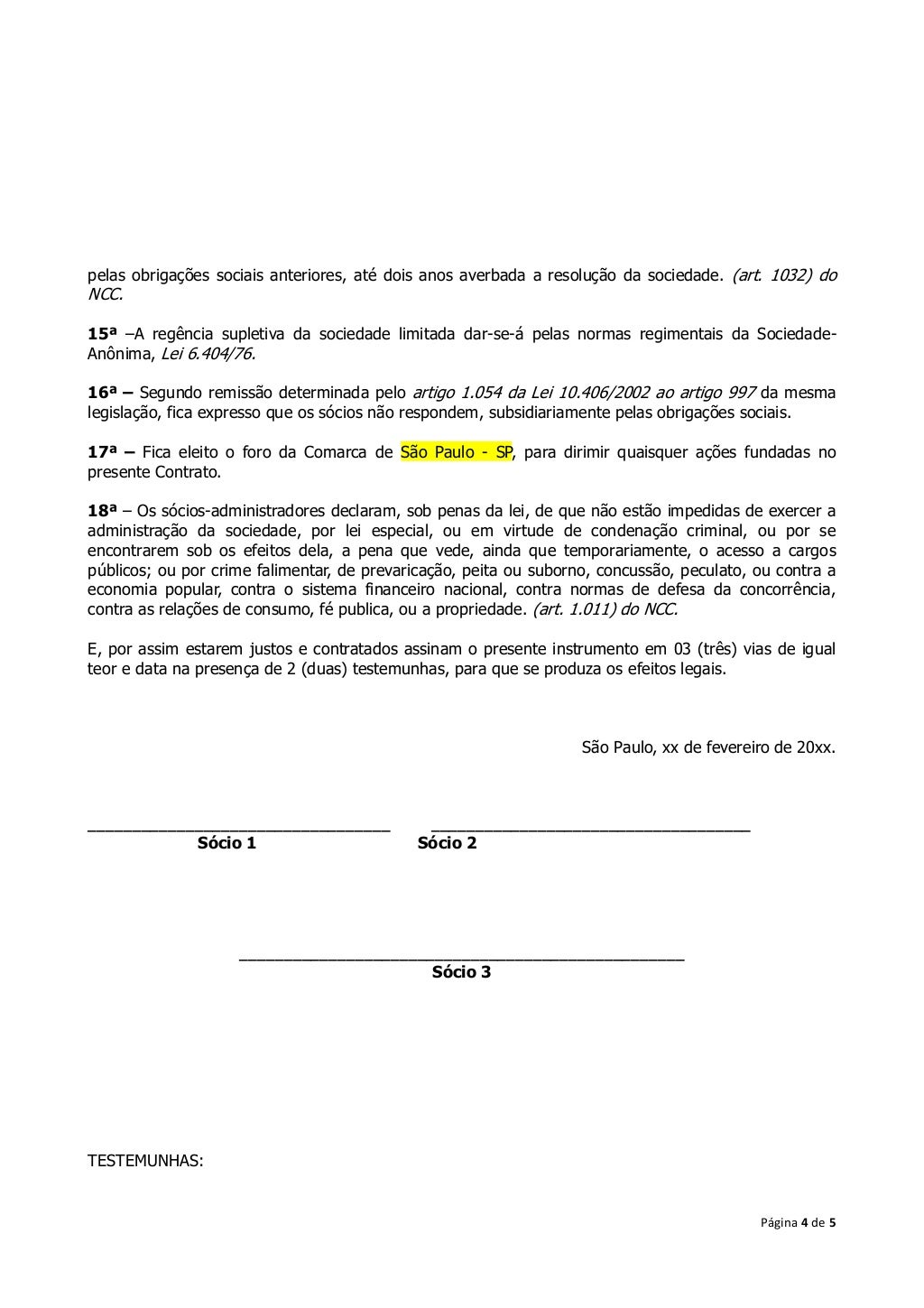 Modelo de contrato social