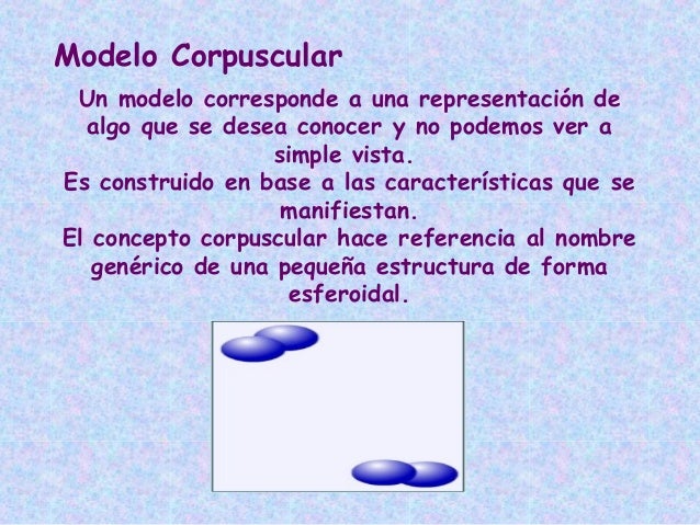 Modelo corpuscular de los gases