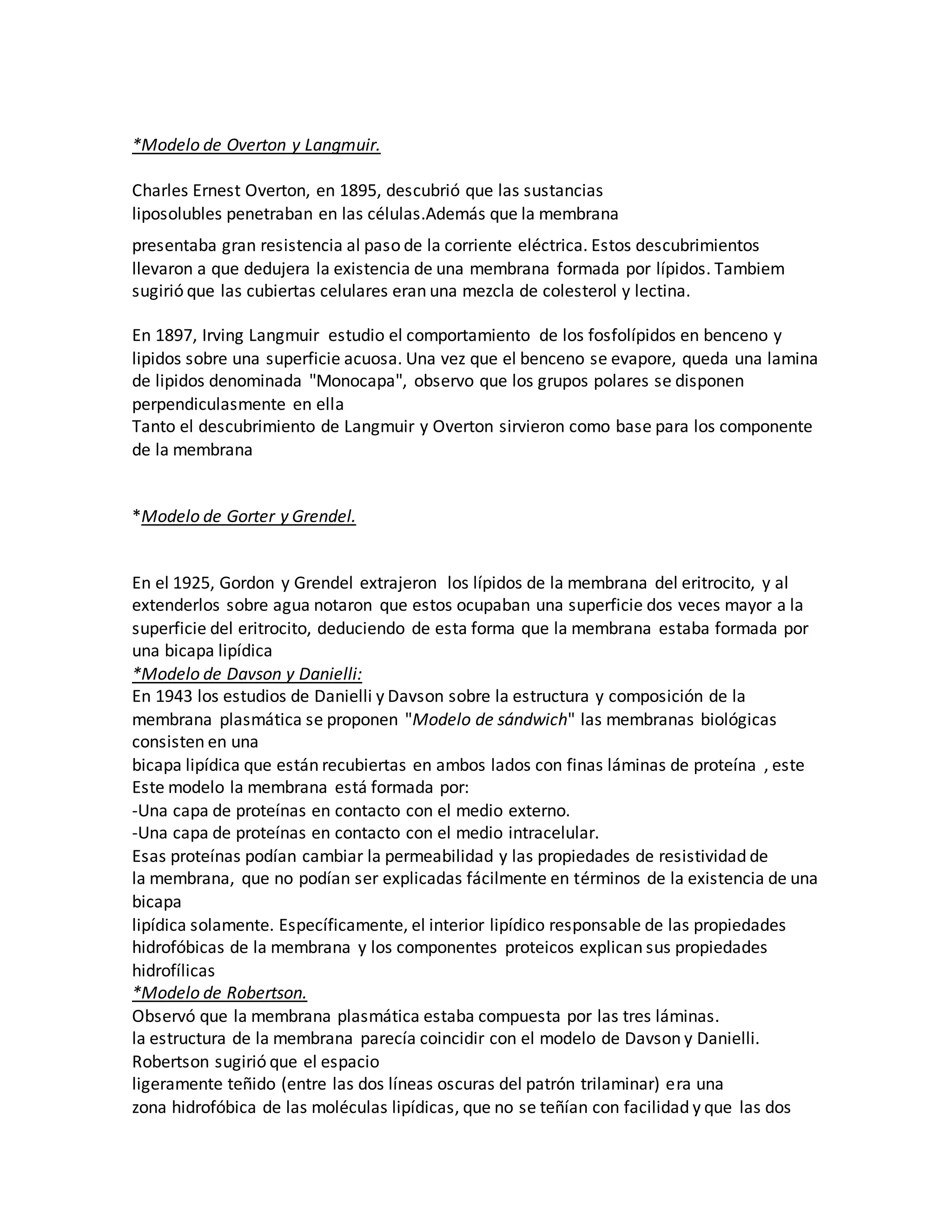 Modelo de membrana | DOCX