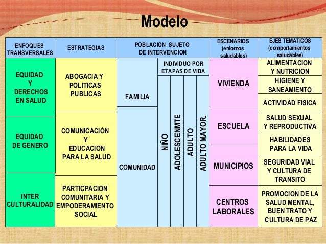 Modelo de abordaje de la promocion de la salud max bartra