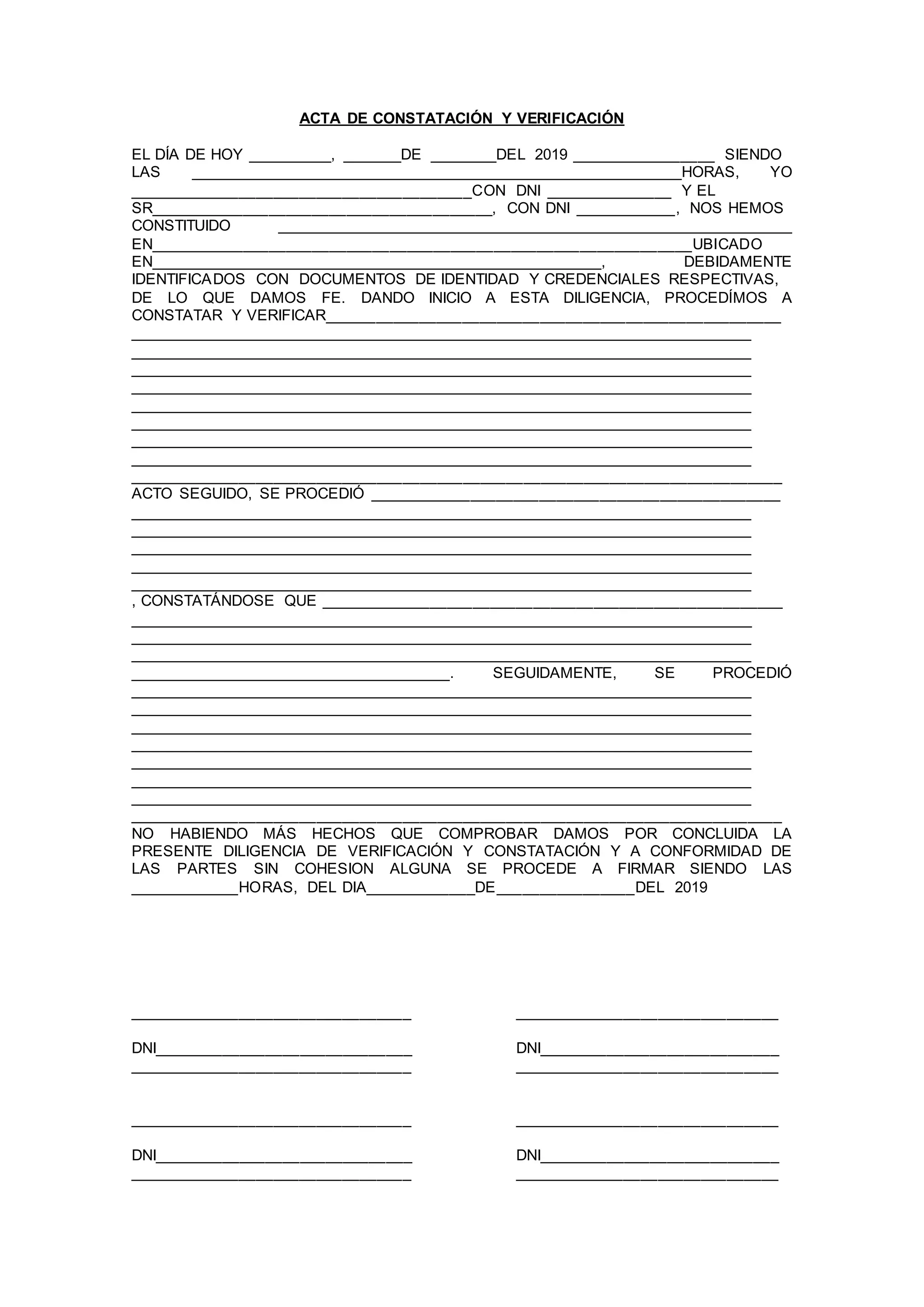 Modelo de acta | DOC