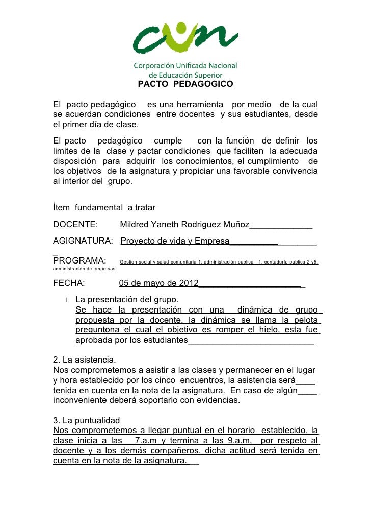 Modelo De Acuerdo General