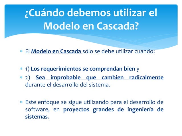 Modelo de cascada para desarrollar sistemas de información.ppt