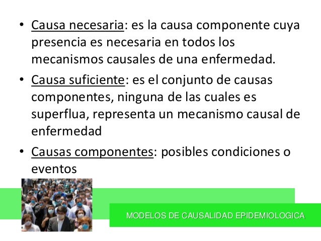 Modelo de causalidad en epidemiologia