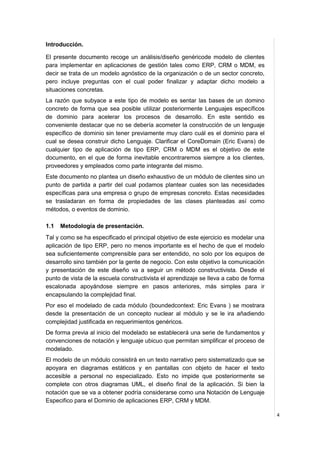 Modelo de clientes en MDM s, CRMs y ERPs | DOCX