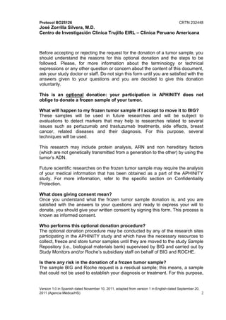 Modelo de consentimiento informado | PDF