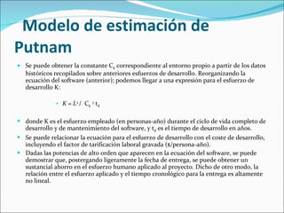 Modelo de estimación de proyectos dv | PPT
