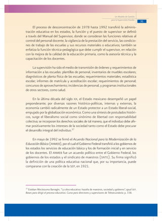 Modelo de gestion de la supervision | PDF