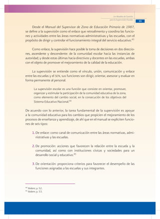 Modelo de gestion de la supervision | PDF