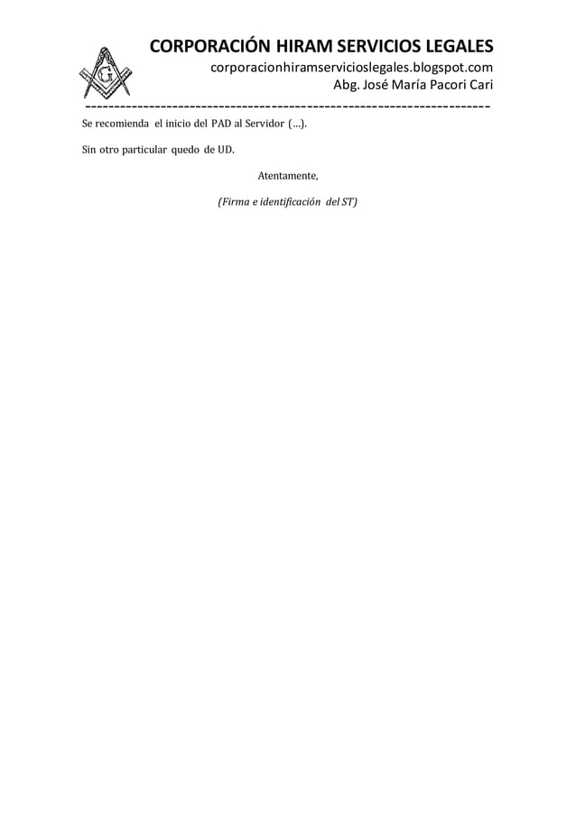 Informe De PrecalificaciÓn Que Recomienda Inicio Pad Pdf