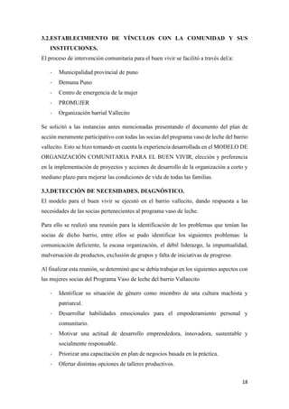 Modelo de intervencion comunitaria el buen vivir | PDF