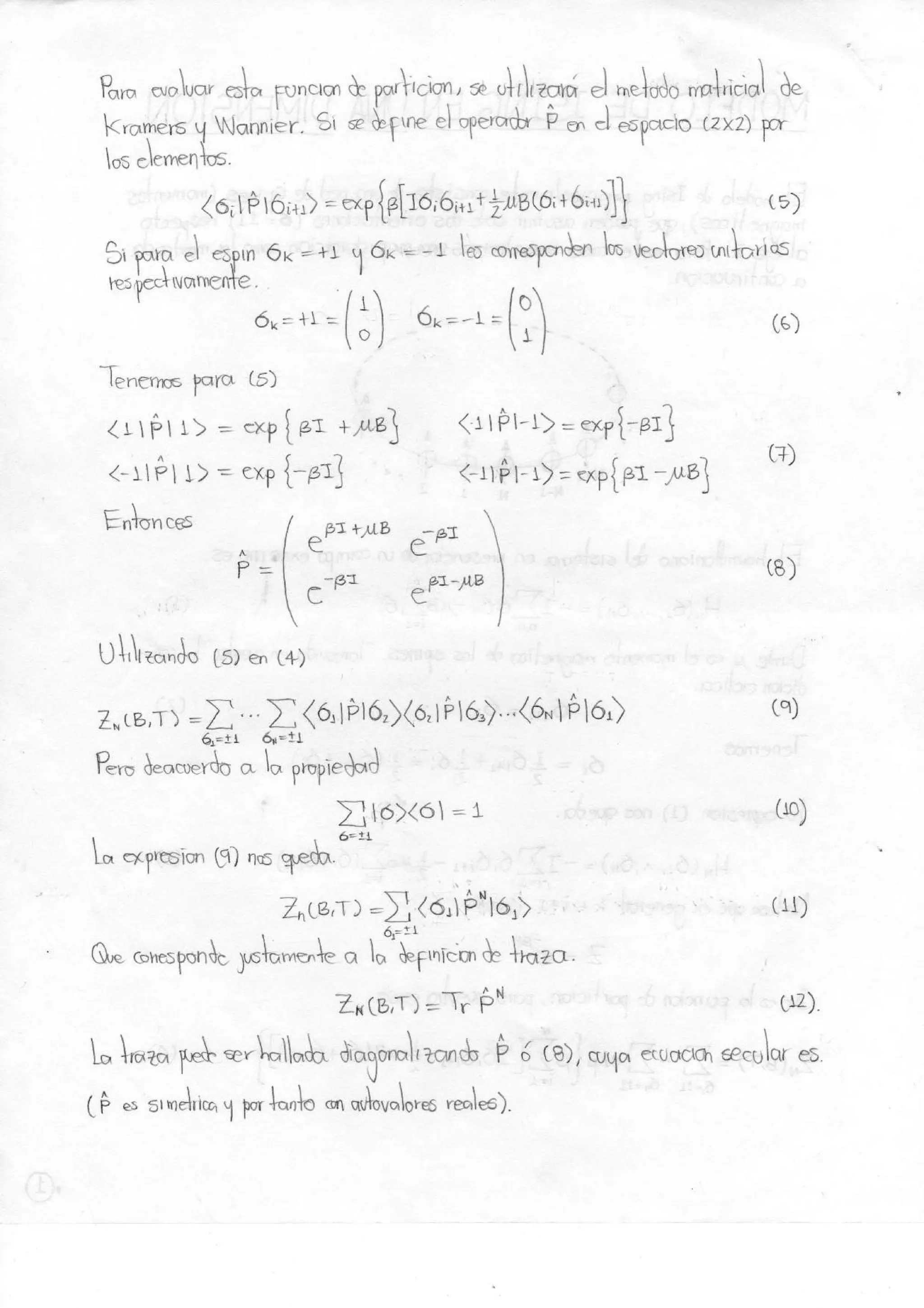 Modelo de ising en una dimension | PDF