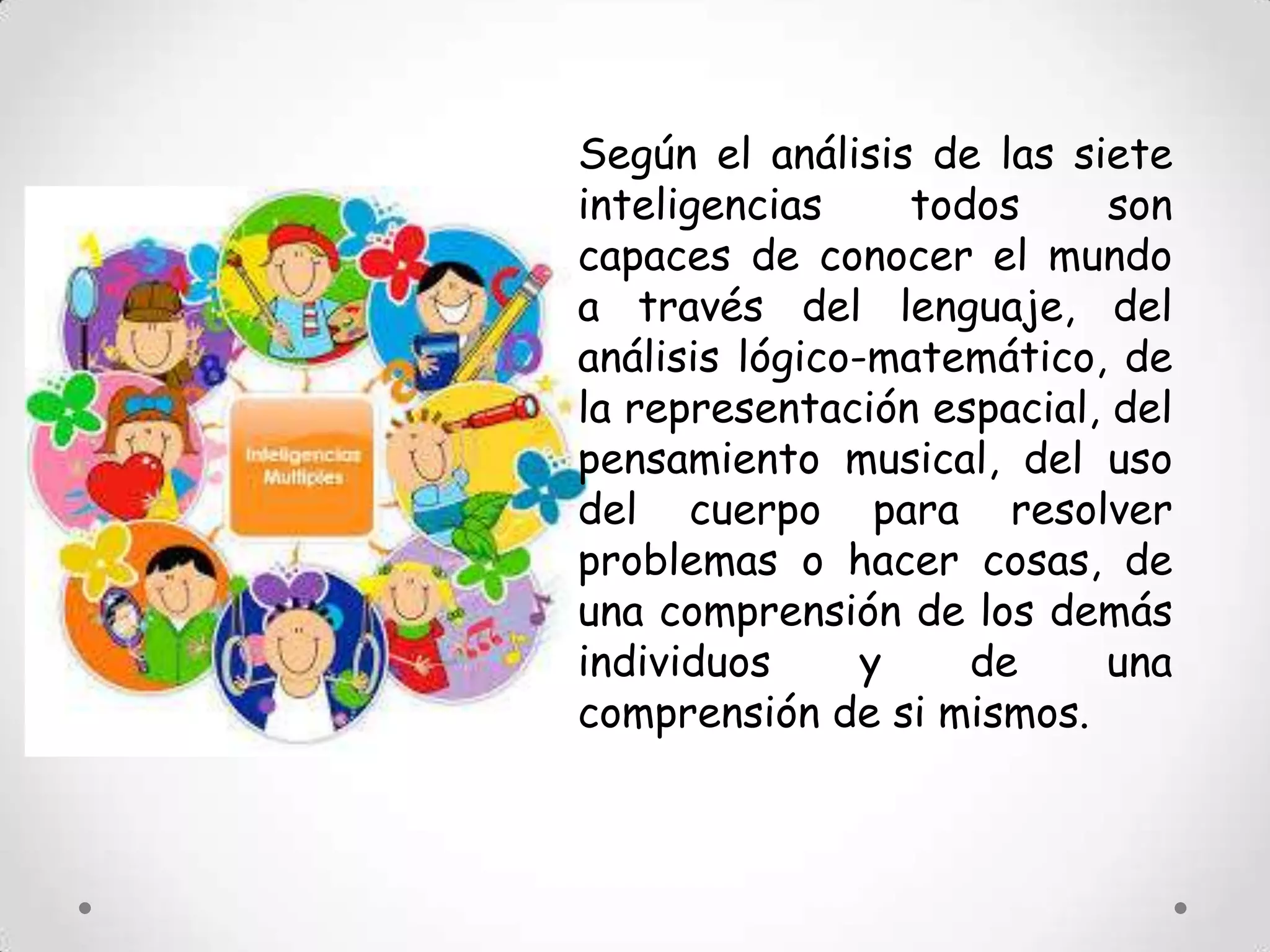 Modelo de las inteligencias múltiples de gardner | PPT