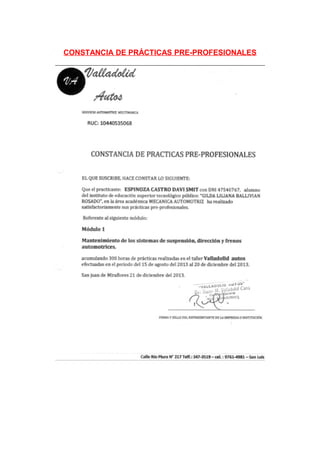 Modelo de formatos de Prácticas | DOC