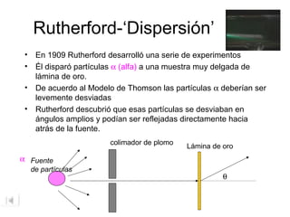 Modelo del átomo de rutherford animado.ok. PowerPoint para 8º básico | PPT