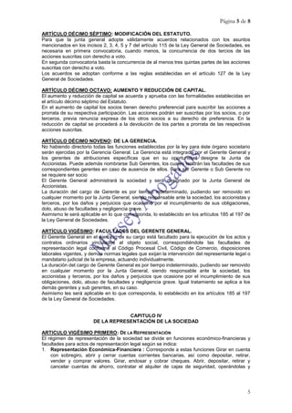 MODELO DE MINUTA DE CONSTITUCIÓN DE EMPRESA - SOCIEDAD ANÓNIMA CERRADA ...
