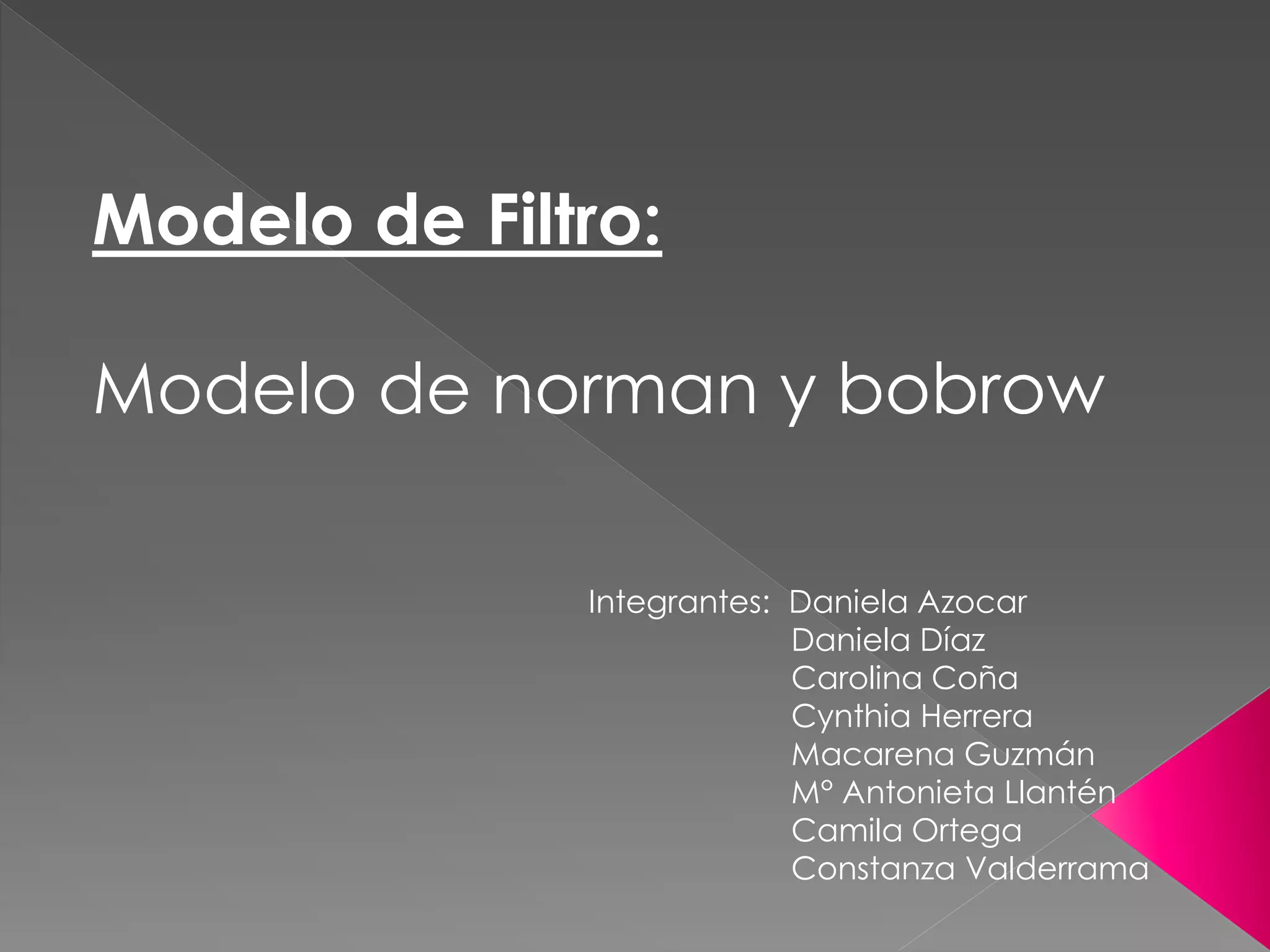 Modelo de norman y bobrow | PPTX