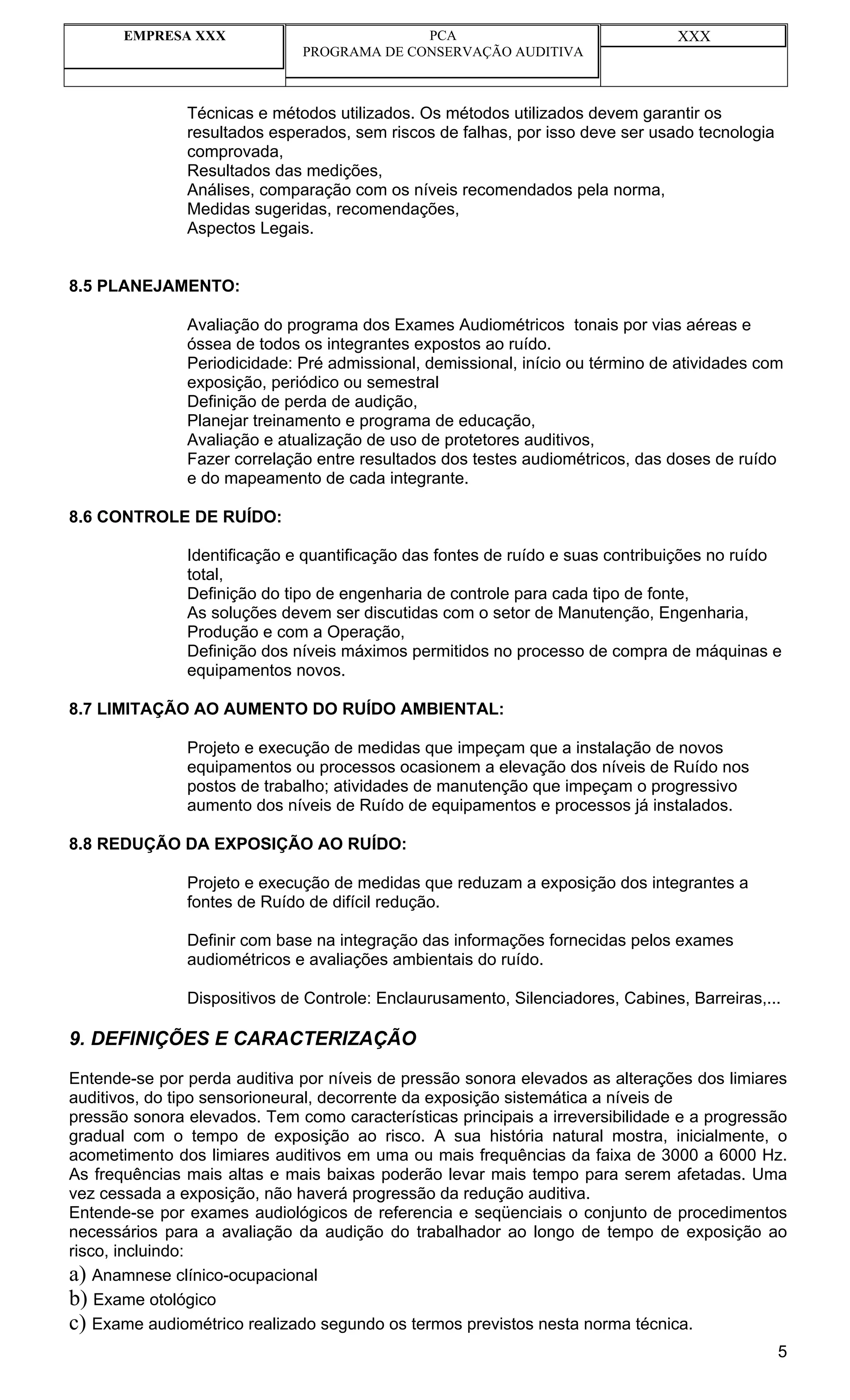 Modelo de pca 2004 | PDF
