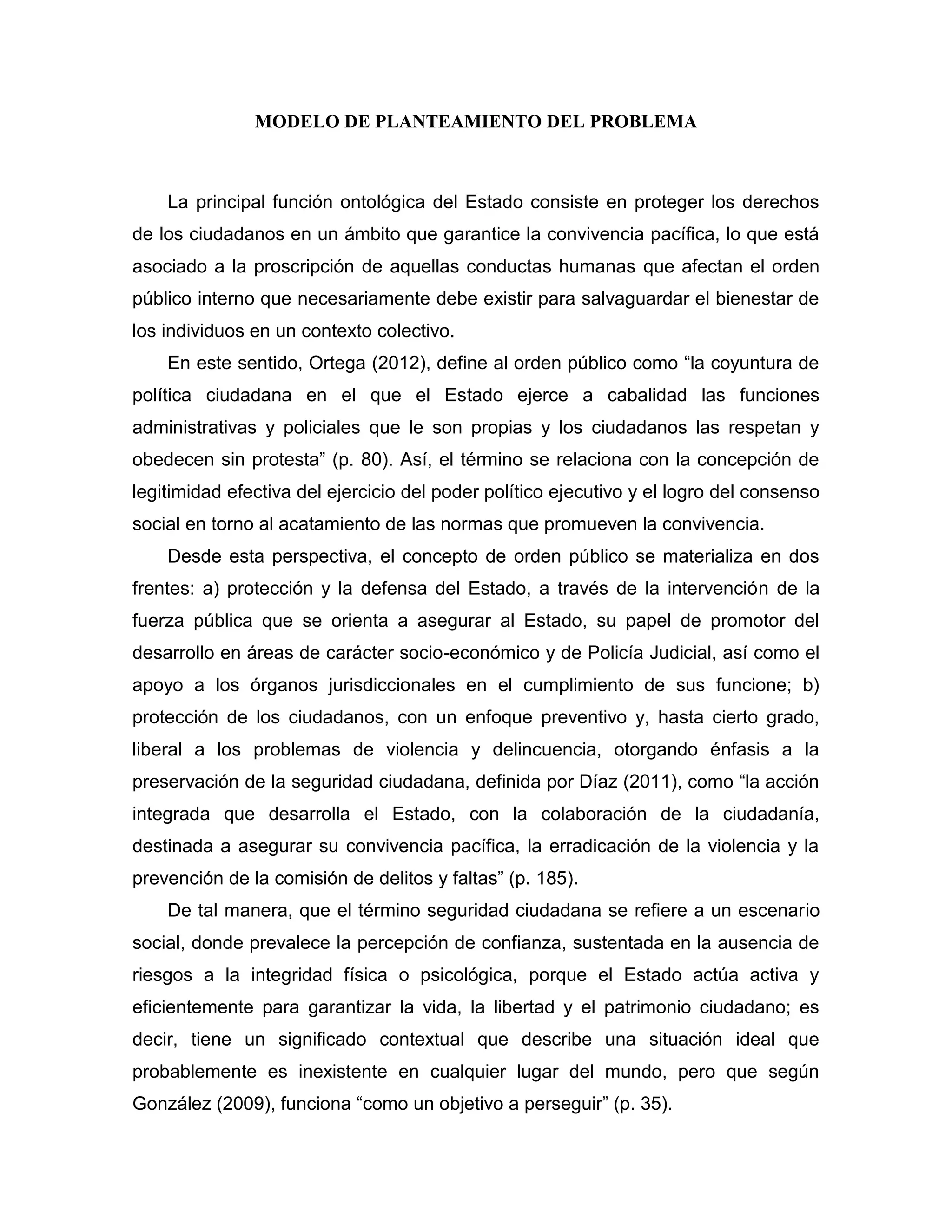 Modelo de planteamiento del problema | PDF