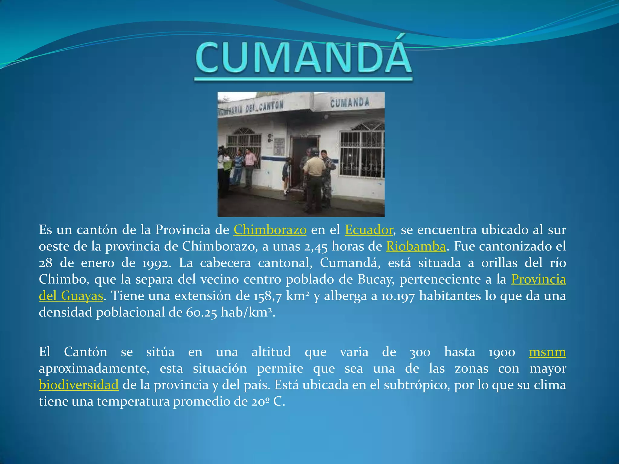 PROVINCIA DE CHIMBORAZO Y SUS CANTONES | PPTX
