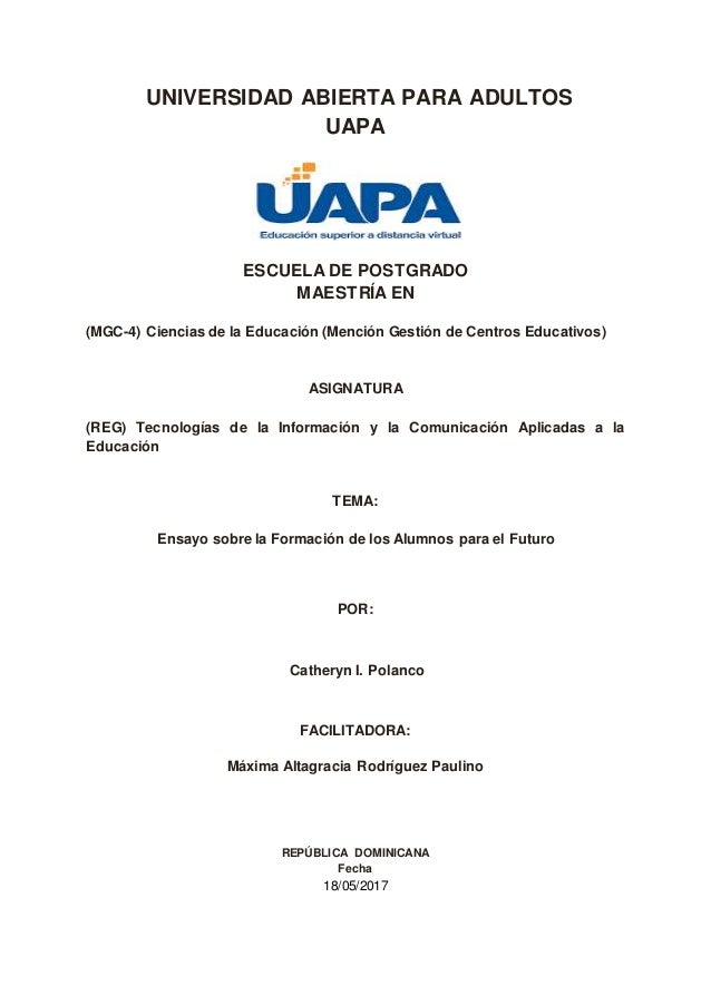 Modelo de presentación para los trabajos