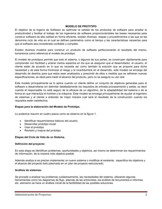 Modelo de prototipo | PDF