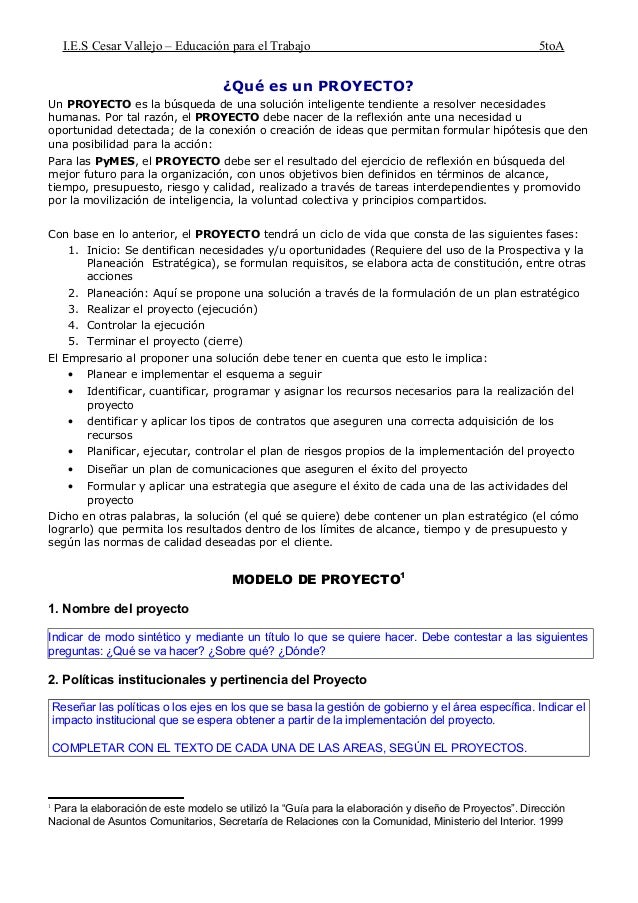 Modelos De Proyectos