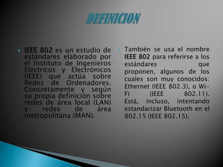Modelo de referencia ieee 802(2) | PPTX