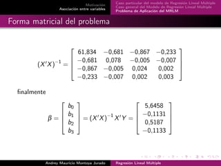 Modelo de regresión lineal múltiple | PDF