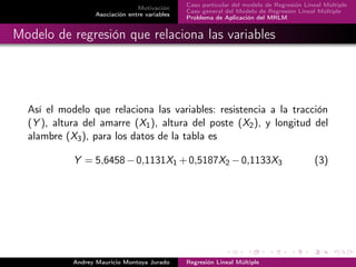 Modelo de regresión lineal múltiple | PDF