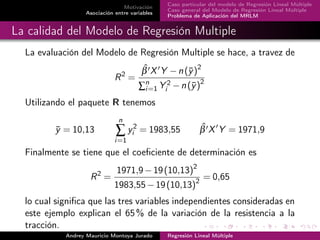 Modelo de regresión lineal múltiple | PDF