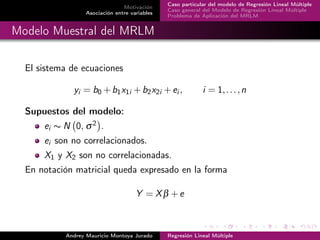Modelo de regresión lineal múltiple | PDF