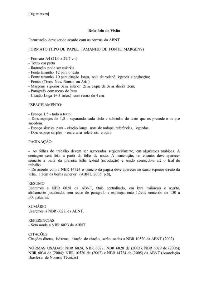 Modelo de relat rio de visita t__cnica (1) | PDF